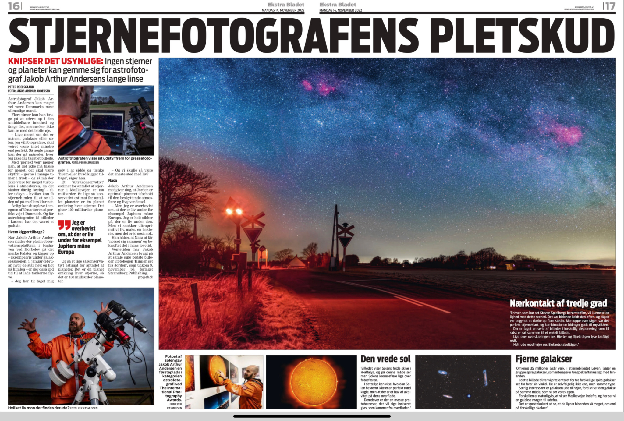 Fed artikel i Ekstra bladet | Clearsky astrofoto
